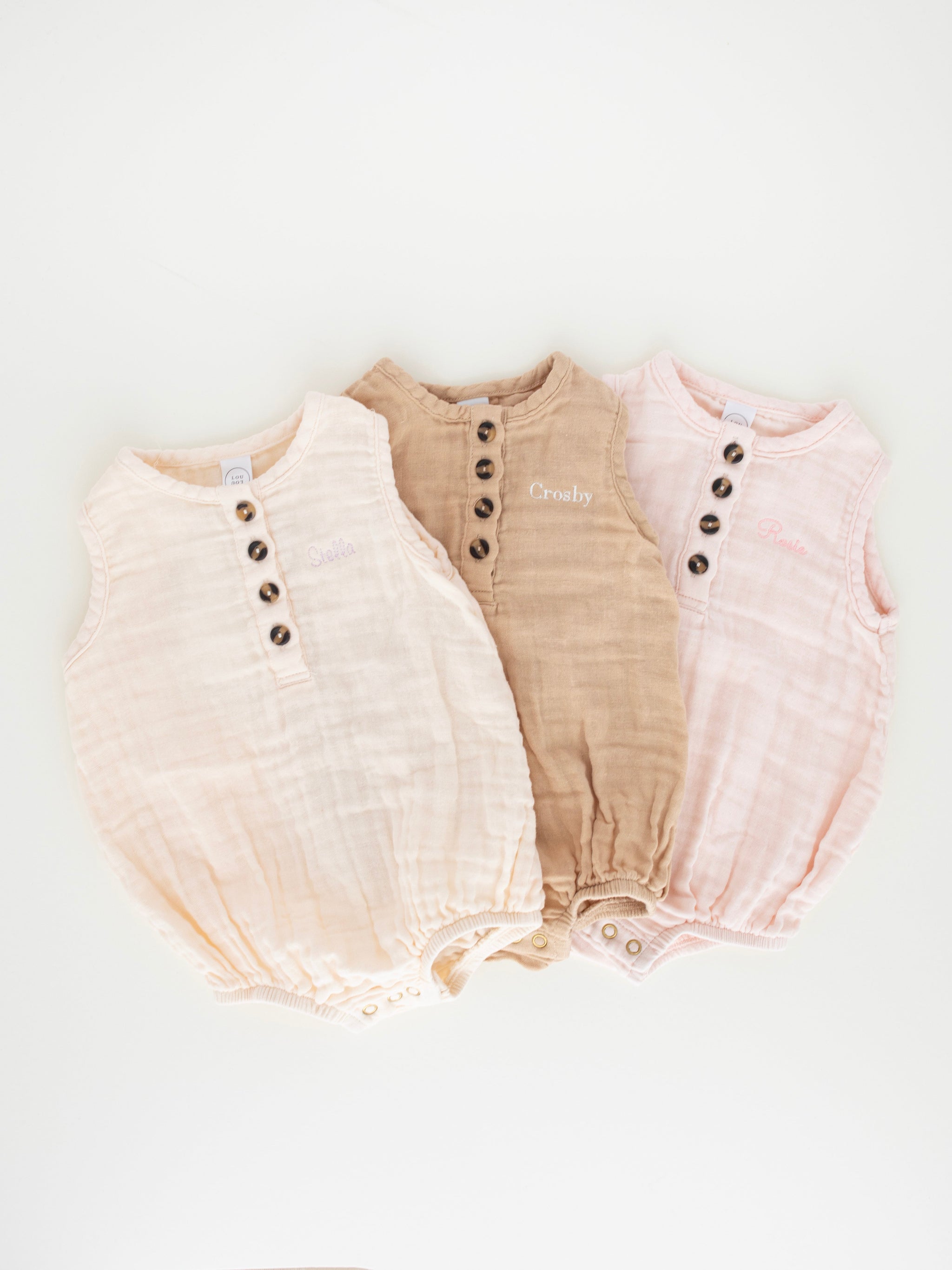 Bubble Rompers - Embroidery
