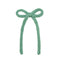 Crochet Bow - Jade Sash Clip