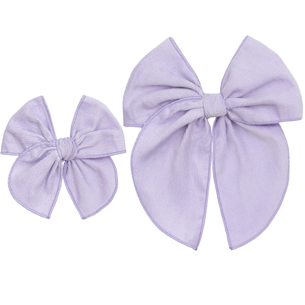 Heirloom Bow - Wisteria Corduroy Clip – Lou Lou & Company