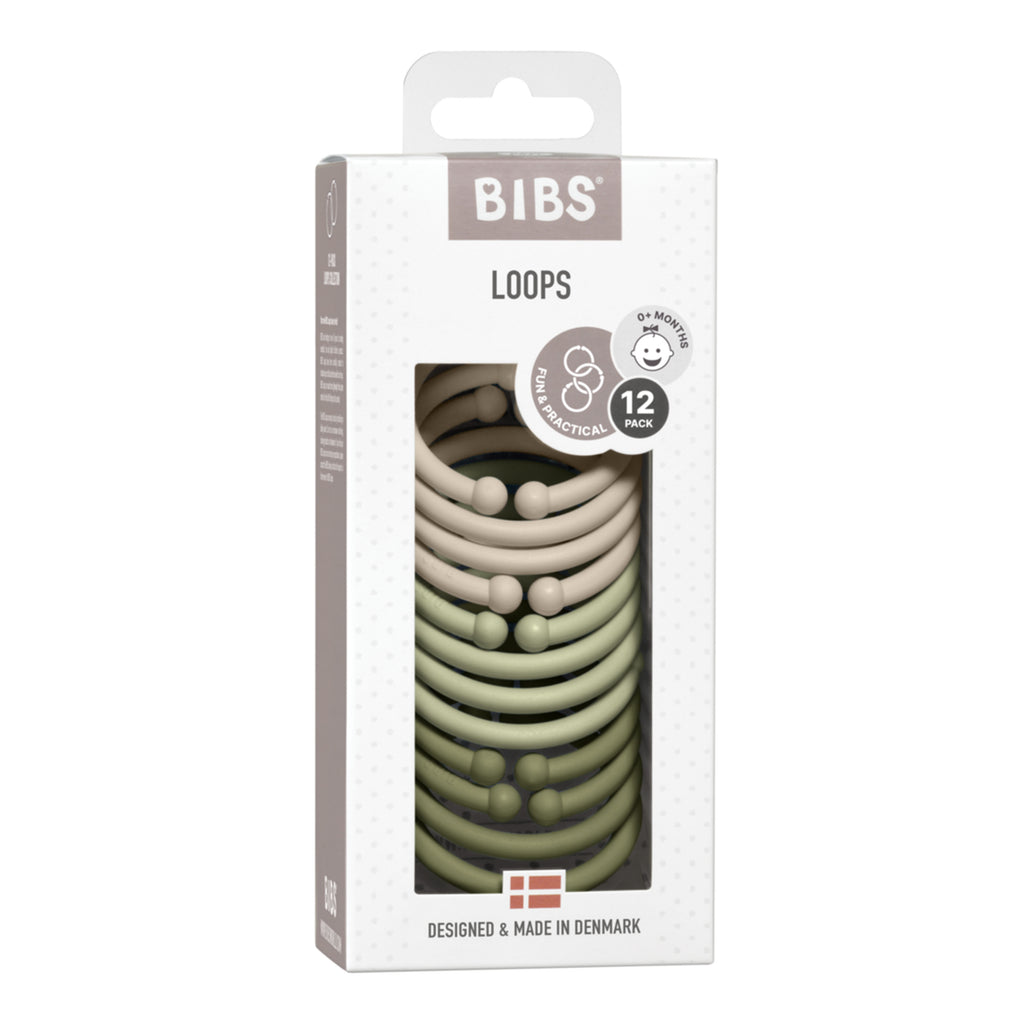 Bibs Loops - Vanilla / Sage / Olive – Lou Lou & Company
